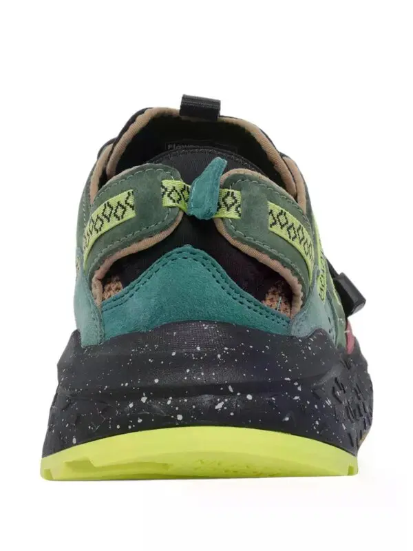 FLOWER MOUNTAIN Kazana Fall Panelled Toggle-fastening Sneakers - Black