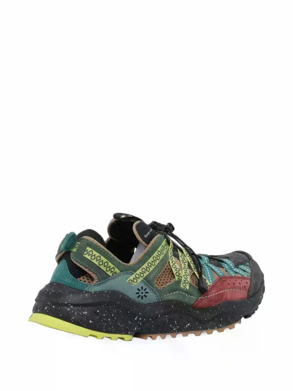 FLOWER MOUNTAIN Kazana Fall Panelled Toggle-fastening Sneakers - Black
