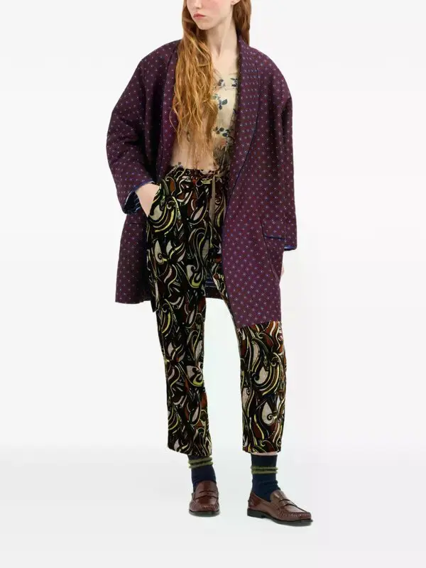 PIERRE-LOUIS MASCIA Kanada Swirl-pattern Trousers