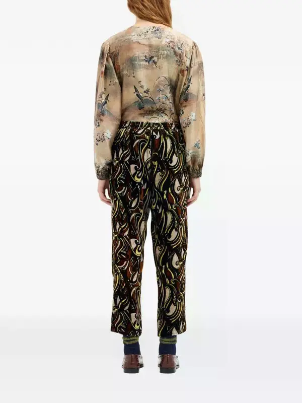 PIERRE-LOUIS MASCIA Kanada Swirl-pattern Trousers