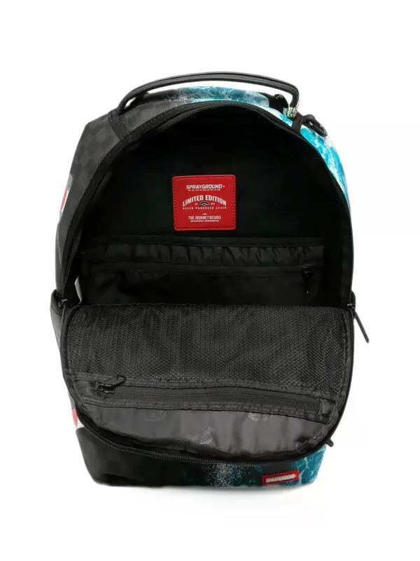 SPRAYGROUND Wave-print Backpack - Black