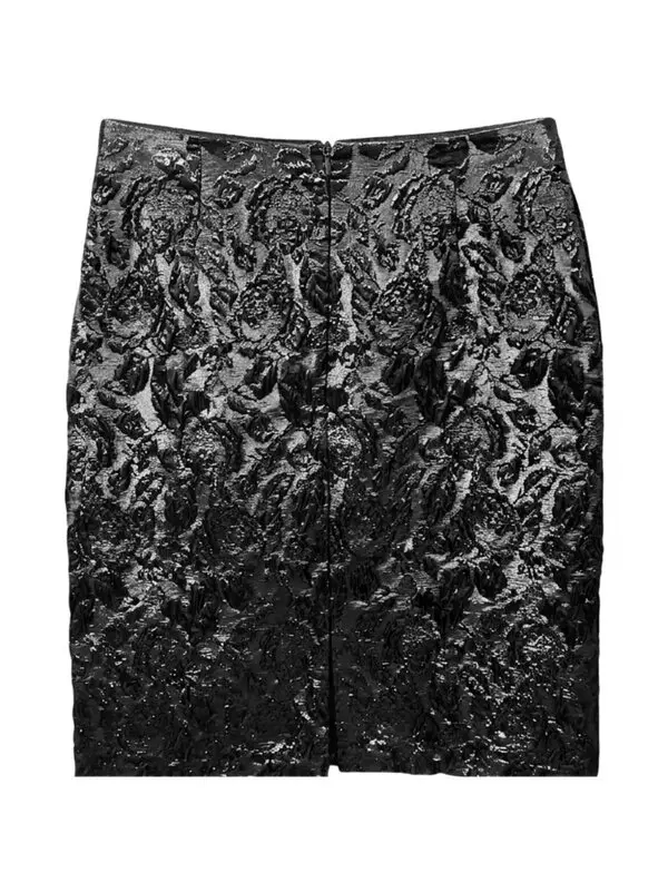 LUNATICA MILANO Floral-brocade Pencil Mini Skirt