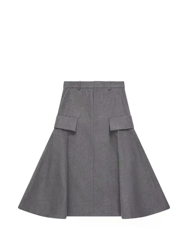 Sacai Pleated Cargo Midi Skirt