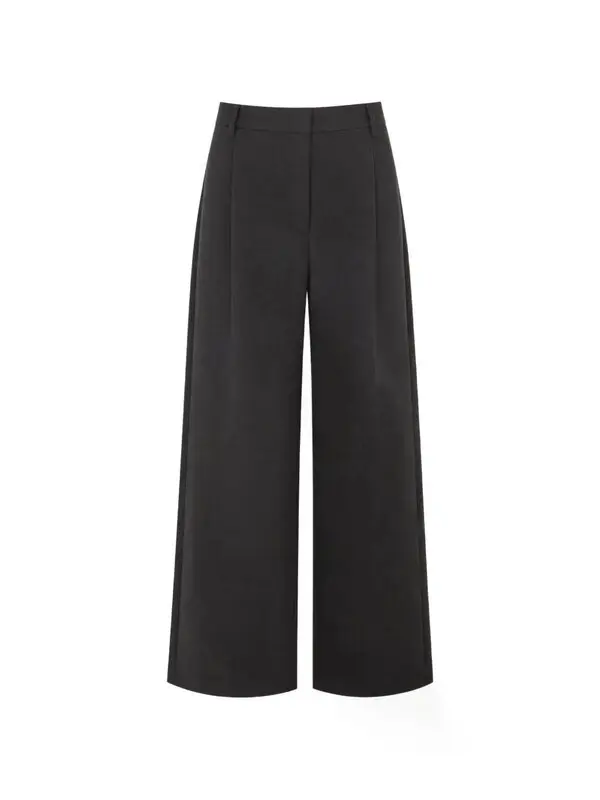 SESSUN Provenco Pleated Wide-leg Trousers