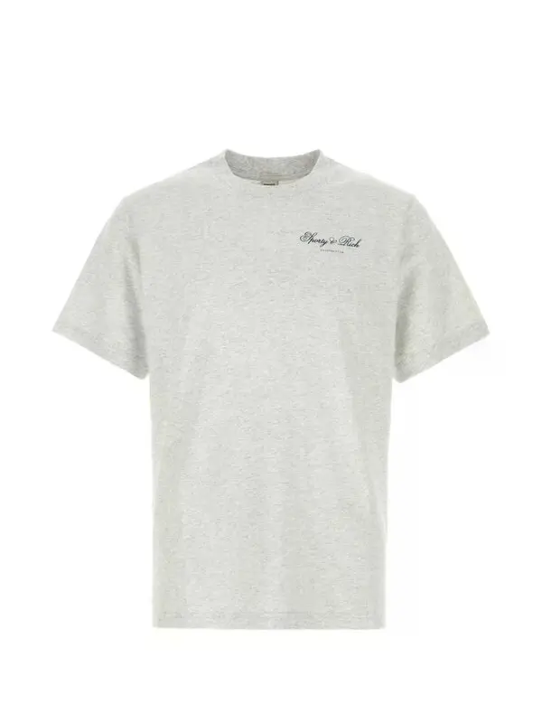 Sporty & Rich Cameron Club Logo-print T-shirt - Grey