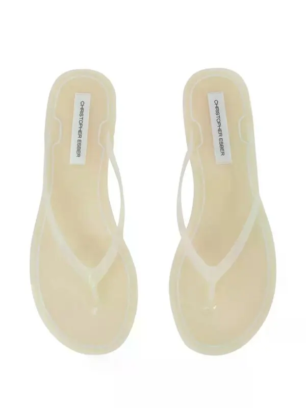 Christopher Esber Jo Flip Flops - White