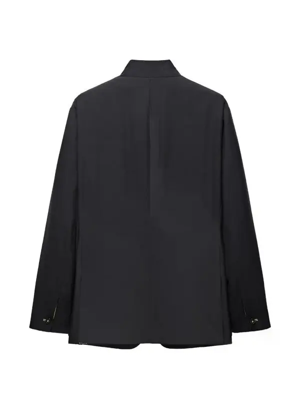 Shanghai Tang Heritage Silk Two-button Blazer - Blue