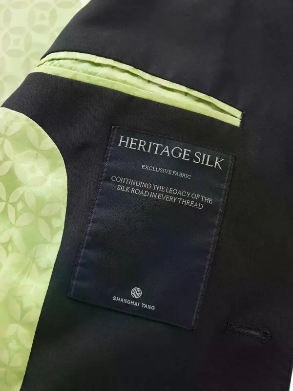 Shanghai Tang Heritage Silk Two-button Blazer