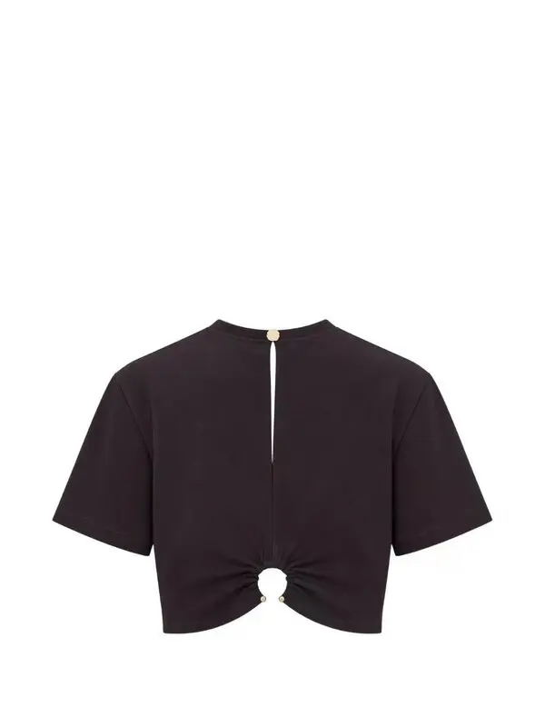 SESSUN Mocambo Cropped Cut-out T-shirt