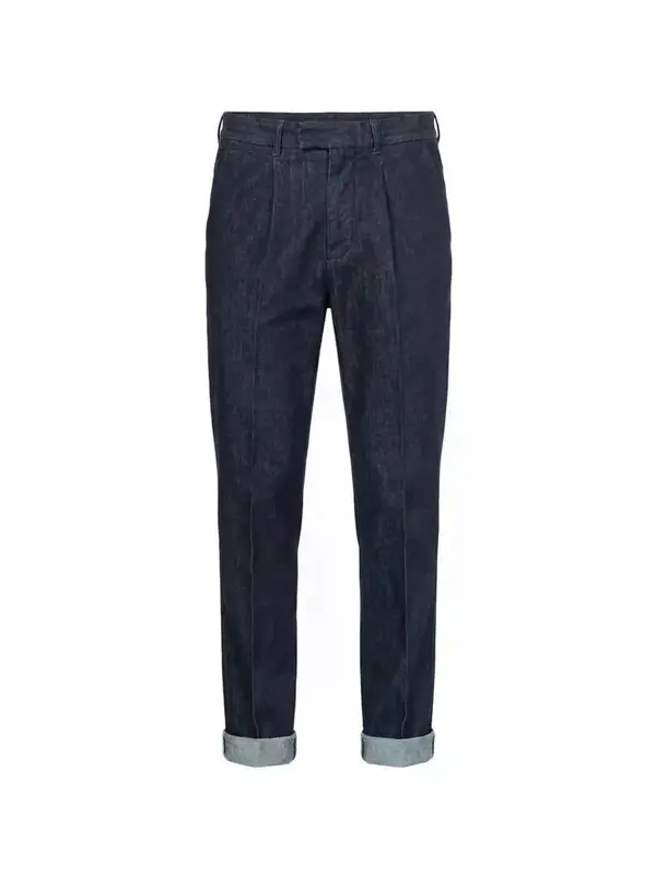 MASON'S Pleated Turn-up Chinos