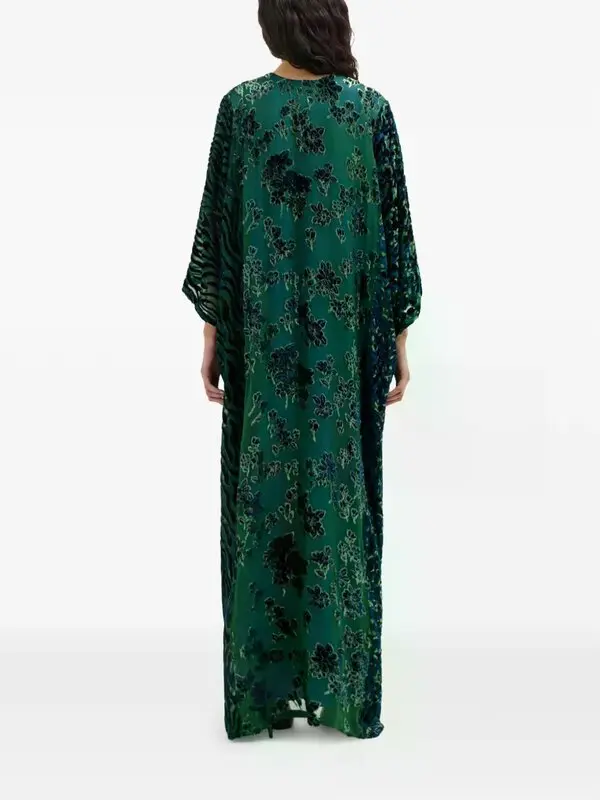 PIERRE-LOUIS MASCIA Floral-patterned Devoré Maxi Dress