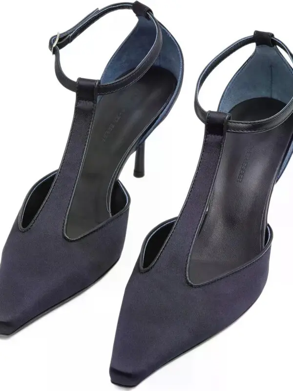 Christopher Esber T-bar Satin Heeled Pumps