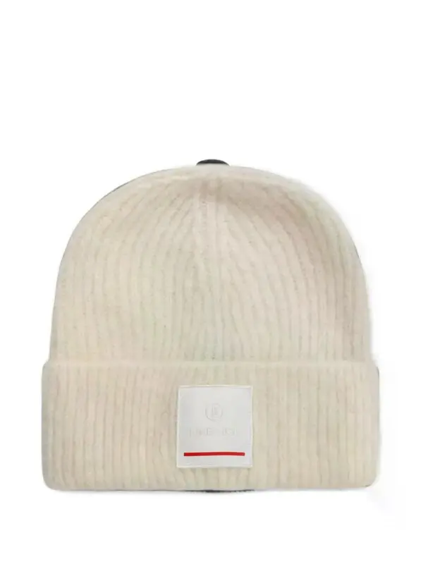 Bogner Logo-patch Ribbed-knit Beanie Hat