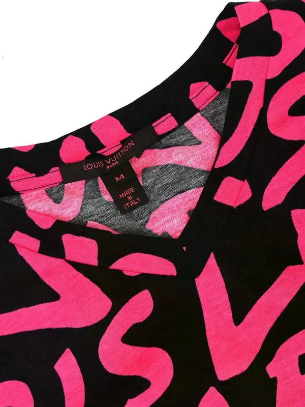 LOUIS VUITTON Graffiti-print T-shirt