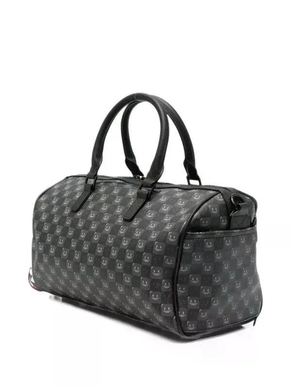 SPRAYGROUND Check-print Shark-motif Tote Bag - Black