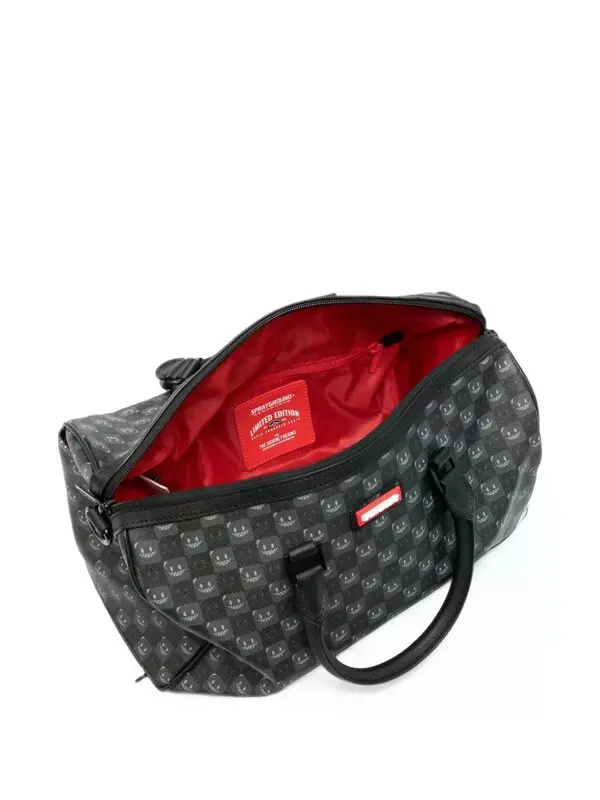 SPRAYGROUND Check-print Shark-motif Tote Bag