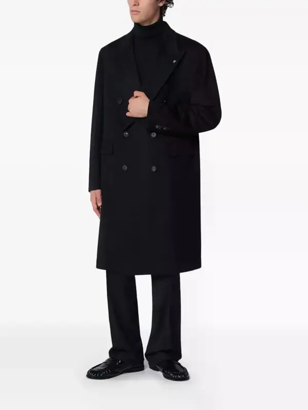 Tagliatore Double-breasted Virgin Wool Coat