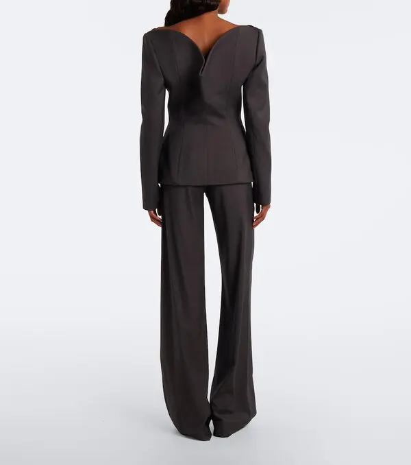 GEORGES HOBEIKA Mid-rise Straight Pants - Grey