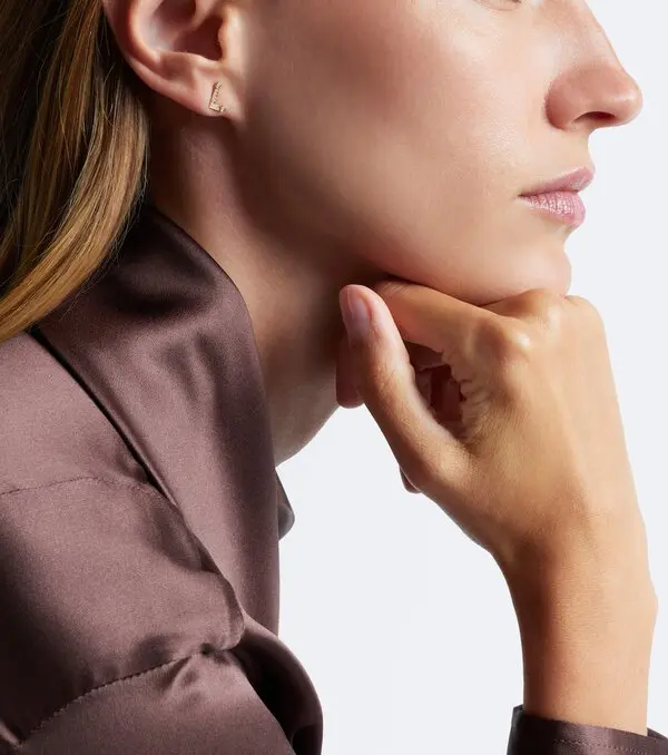 Sophie Bille Brahe Initial Petite L 18kt Single Earring With Diamonds