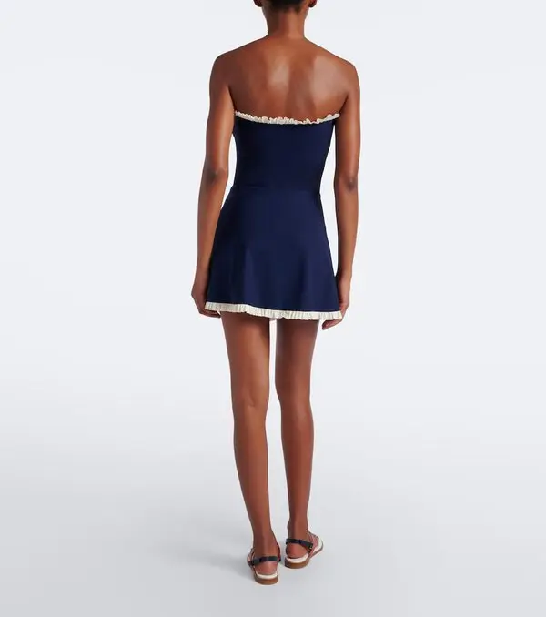 KARLA COLLETTO Ruffled Jersey Miniskirt