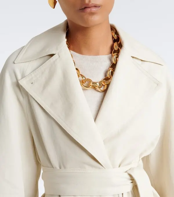 JOSEPH Leda Belted Cotton And Linen Twill Jacket