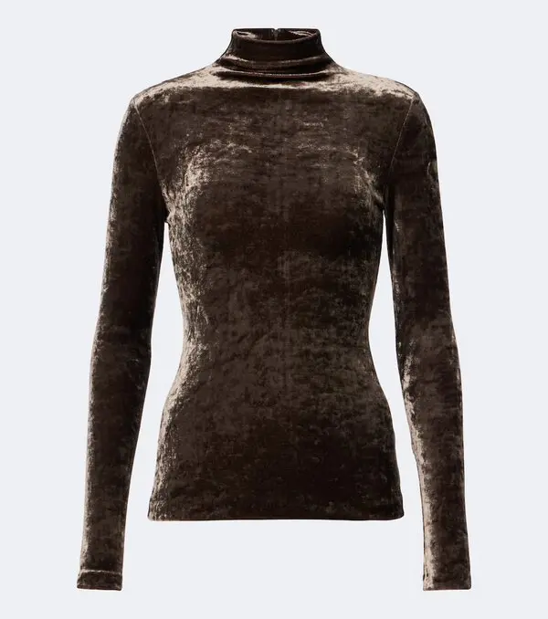Ralph Lauren Ilene Velour Top
