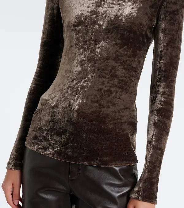 Ralph Lauren Ilene Velour Top