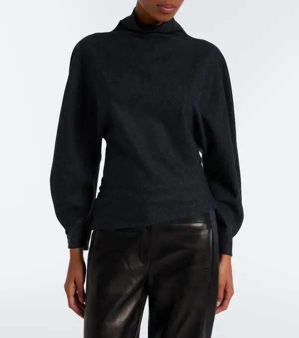 Khaite Harlow Wool And Cashmere Top