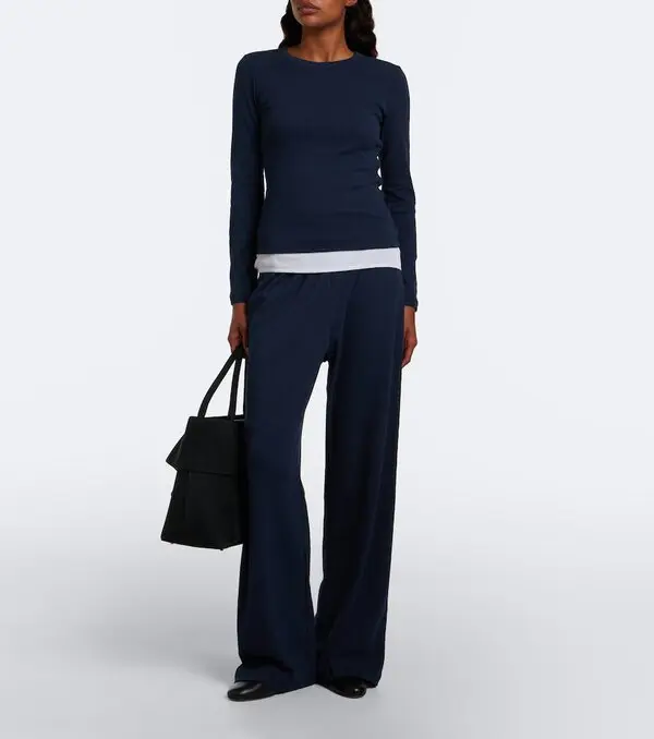 LESET Nando Cotton Wide-leg Pants