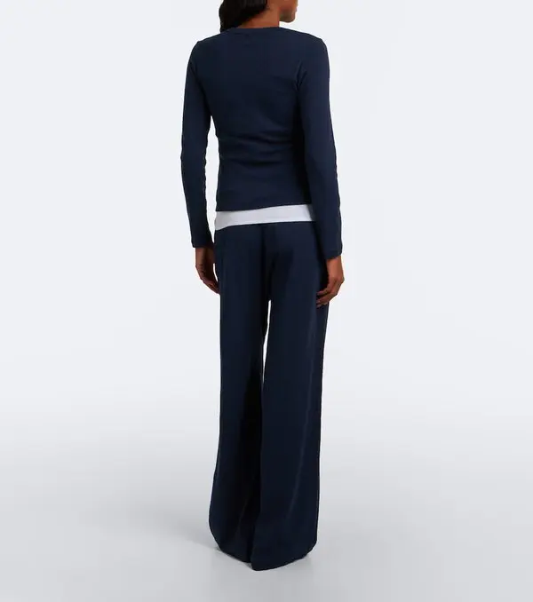 LESET Nando Cotton Wide-leg Pants