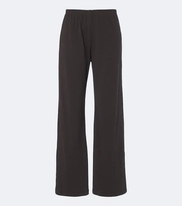 LESET Nando Cotton Wide-leg Pants - Grey