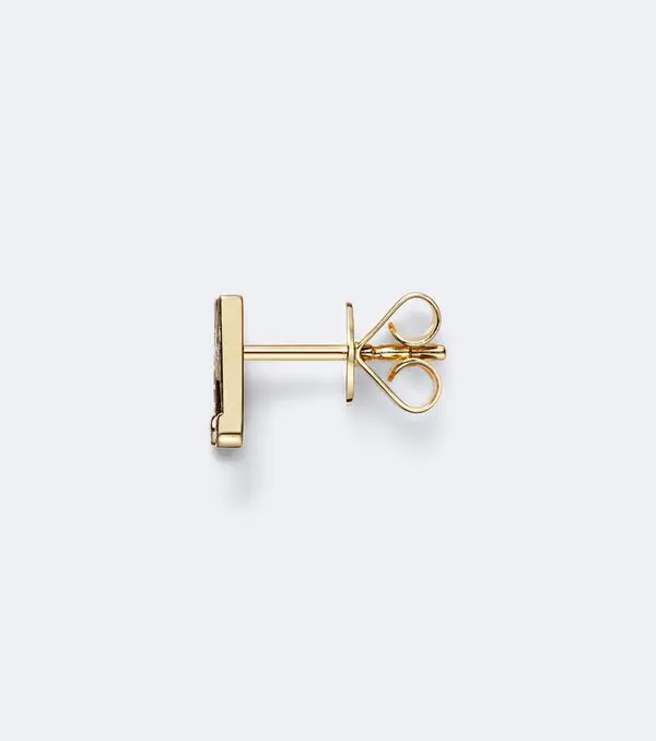 Sophie Bille Brahe Initial Petite M 18kt Single Earring With Diamonds