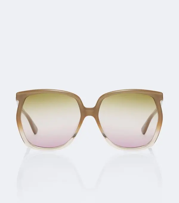 Chloé Salomé Oversized Sunglasses - Beige