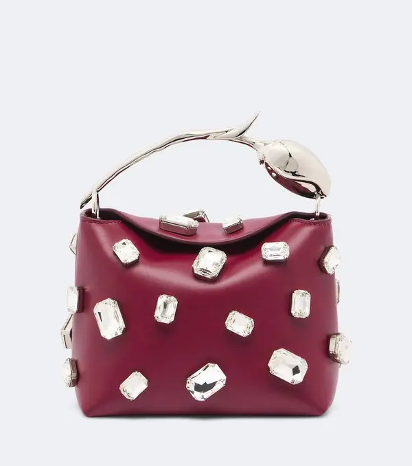 Erdem Bloom Mini Embellished Top-handle Bag