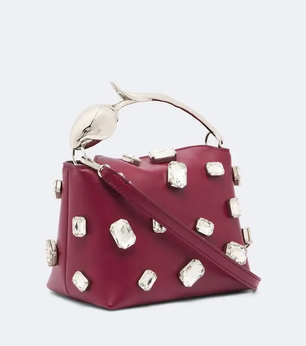 Erdem Bloom Mini Embellished Top-handle Bag