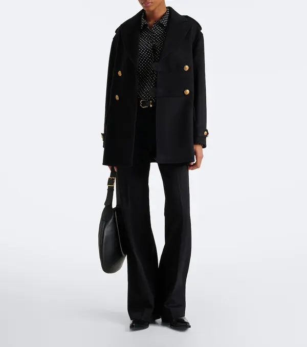 NILI LOTAN Bethany Virgin Wool Straight Pants