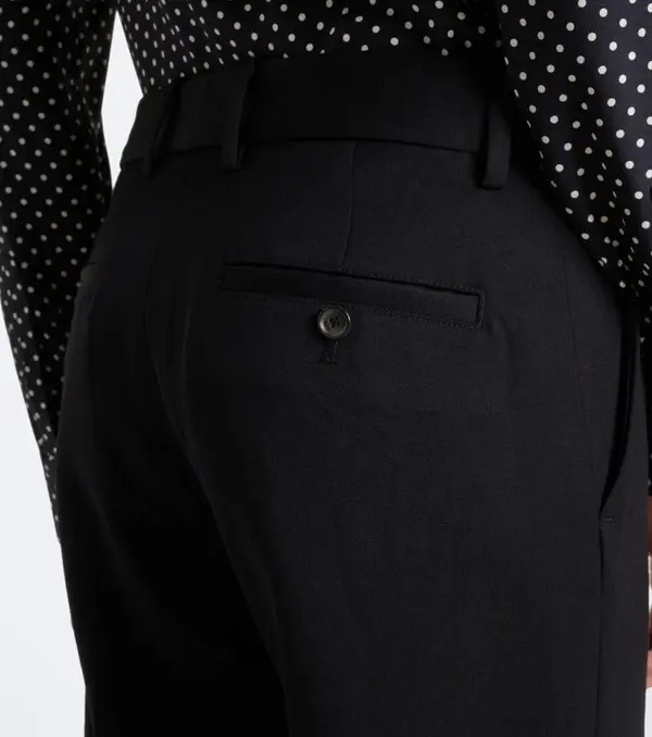 NILI LOTAN Bethany Virgin Wool Straight Pants