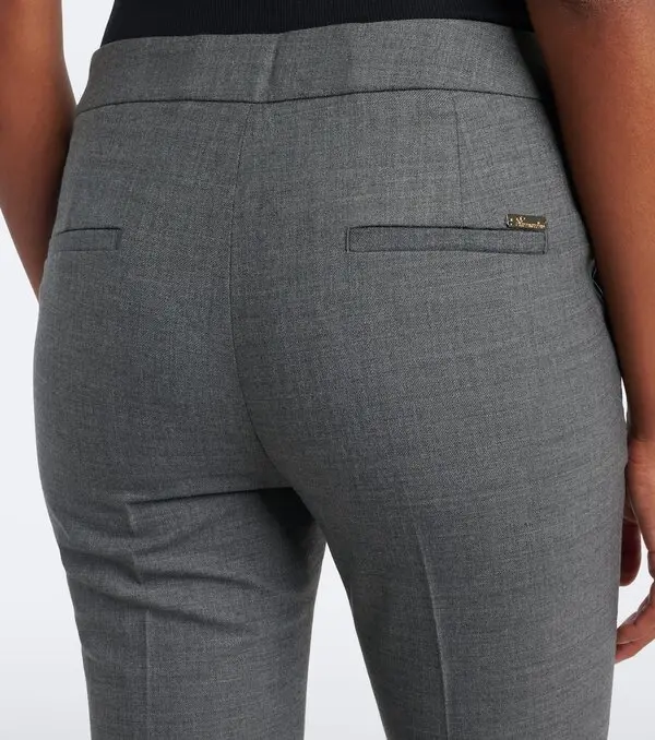 Blumarine Mid-rise Flared Pants