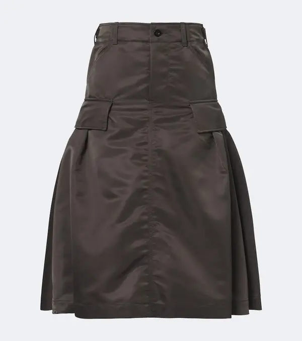 Sacai Twill Midi Skirt