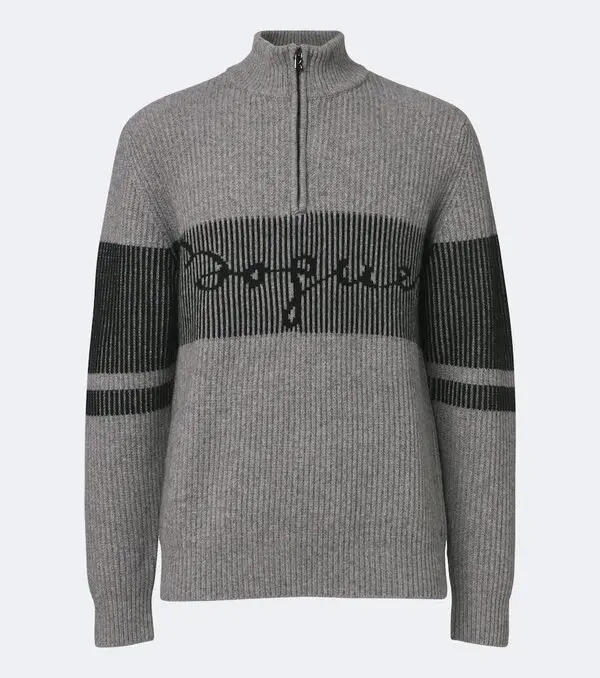 Bogner Loris Logo Yak Half-zip Sweater