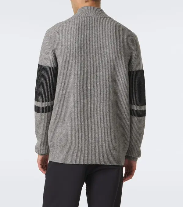 Bogner Loris Logo Yak Half-zip Sweater