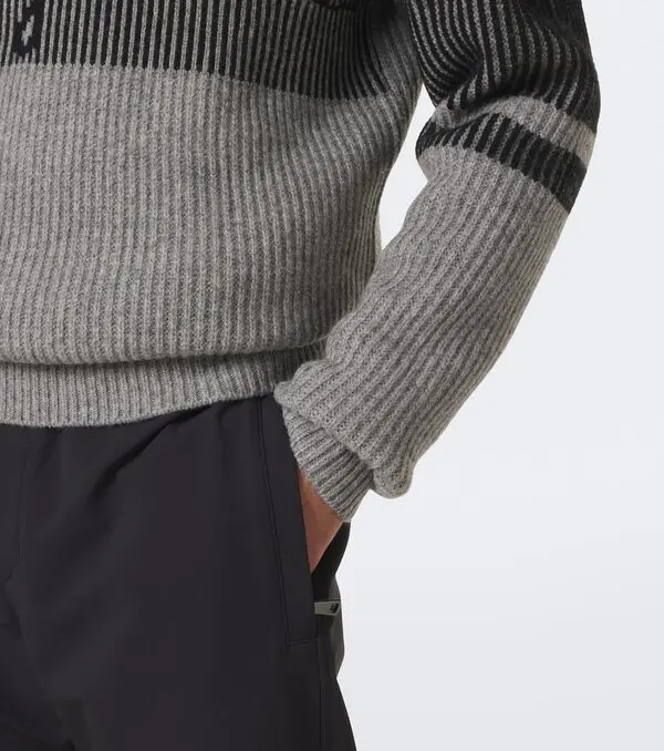 Bogner Loris Logo Yak Half-zip Sweater