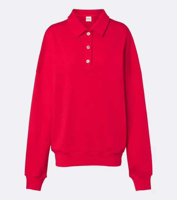 NORBA Julia Cotton Jersey Polo Sweatshirt