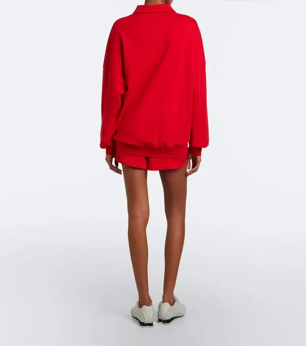 NORBA Julia Cotton Jersey Polo Sweatshirt
