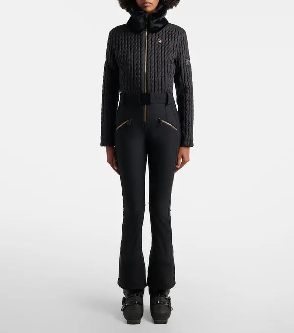 Toni Sailer Livette Teddy-trimmed Ski Suit