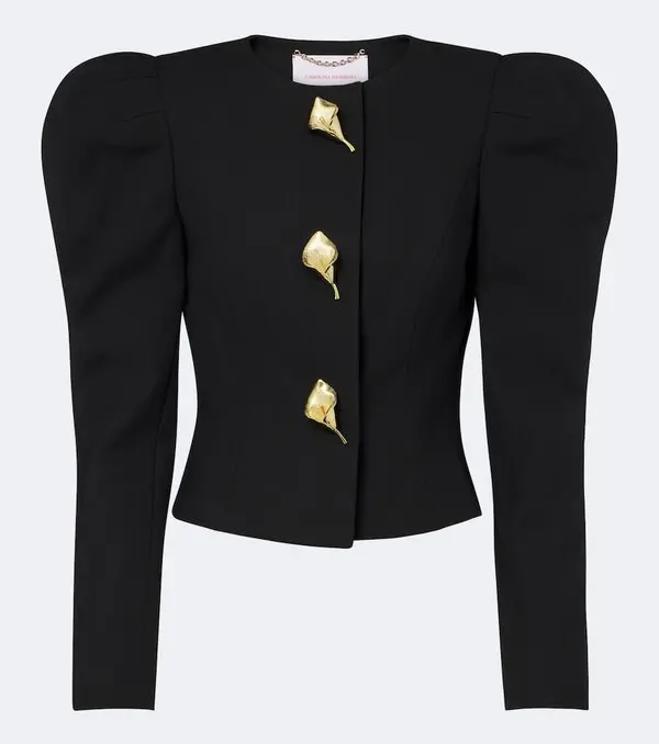Carolina Herrera Puff-sleeve Wool-blend Jacket