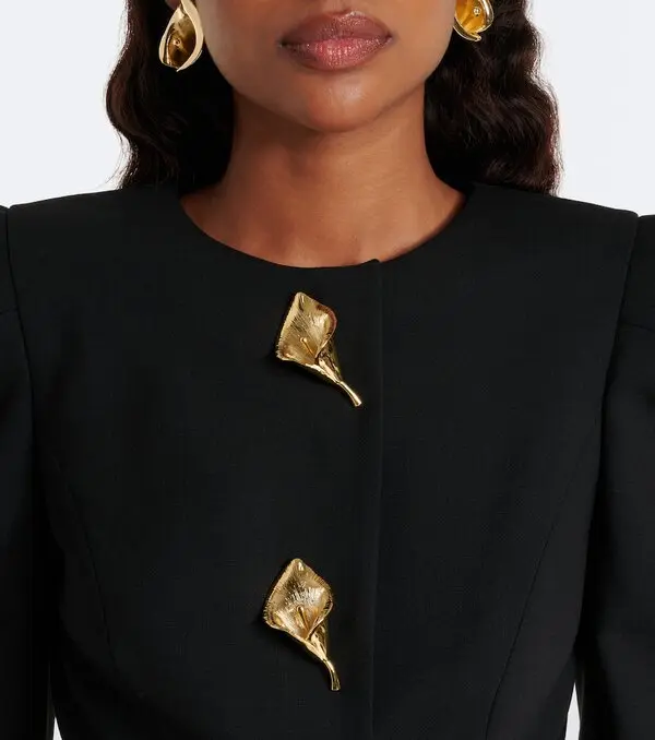 Carolina Herrera Puff-sleeve Wool-blend Jacket