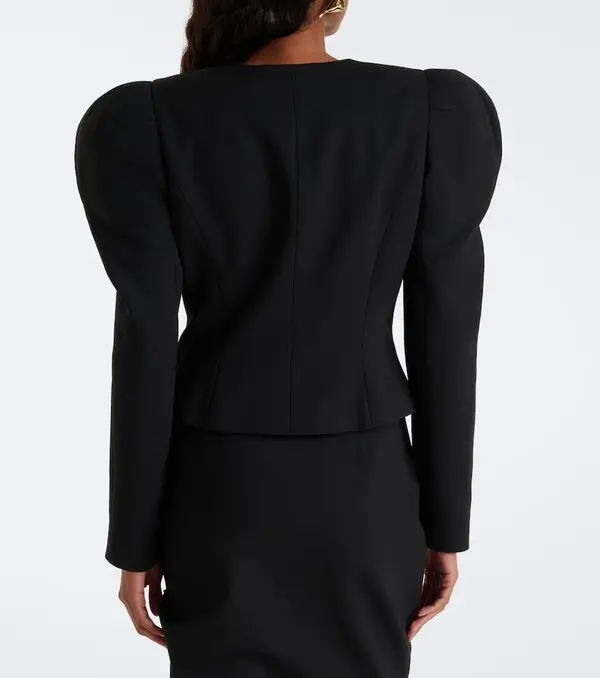 Carolina Herrera Puff-sleeve Wool-blend Jacket