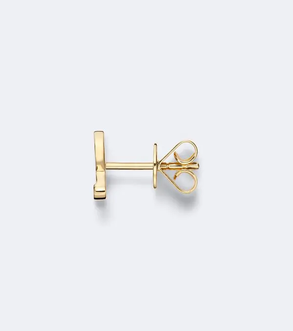 Sophie Bille Brahe Initial Petite R 18kt Single Earring With Diamonds