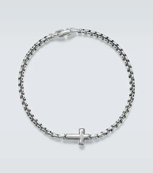 David Yurman Cross Station Sterling Bracelet